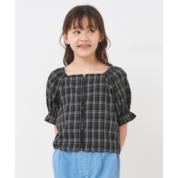 ZOZO問い合わせ番号:106684169ショップ:coca，コカブランド:coca（coca），コカ商品名:キッズ　チェックファスナーブラウスカテゴリ:トップス>シャツ/ブラウスブランド品番:36-260234203-20素材:綿3...
