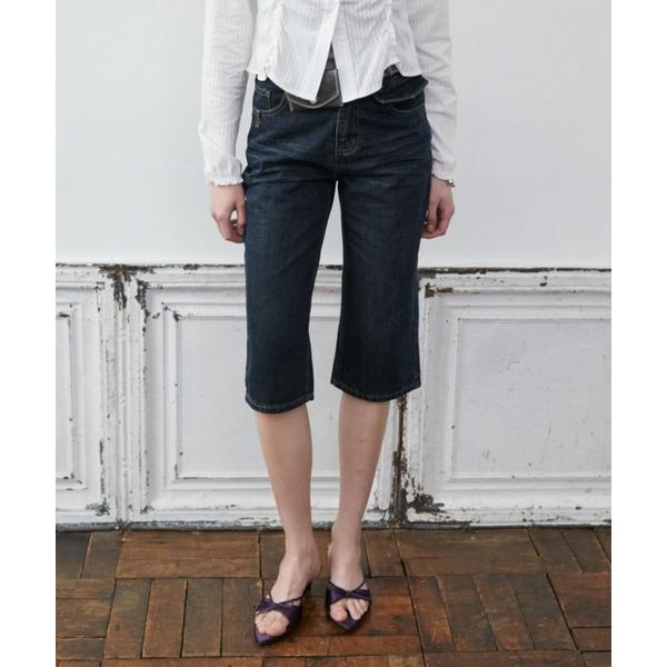 ZOZO問い合わせ番号:106685652ショップ:Avenue，アヴェニューブランド:Rohwel，ローウェル商品名:Denim Capri Pants / デニムカプリパンツカテゴリ:パンツ>デニムパンツブランド品番:344261...