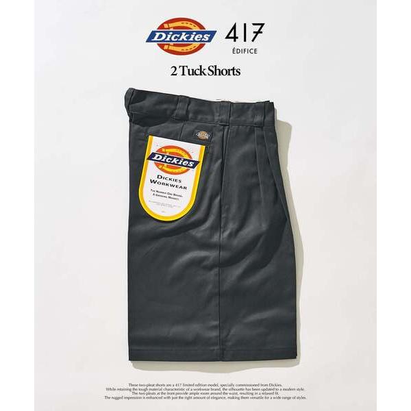 ZOZO問い合わせ番号:106685844ショップ:EDIFICE，エディフィスブランド:Dickies，ディッキーズ，417 EDIFICE，フォーワンセブンエディフィス商品名:Dickies 417別注 2タックショーツカテゴリ:パンツ...