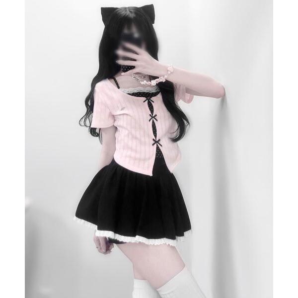 ZOZO問い合わせ番号:106685991ショップ:OLIVE des OLIVE，オリーブ デ オリーブブランド:OLIVE des OLIVE，オリーブデオリーブ商品名:映え半袖トップスカテゴリ:トップス>Tシャツ/カットソーブラ...