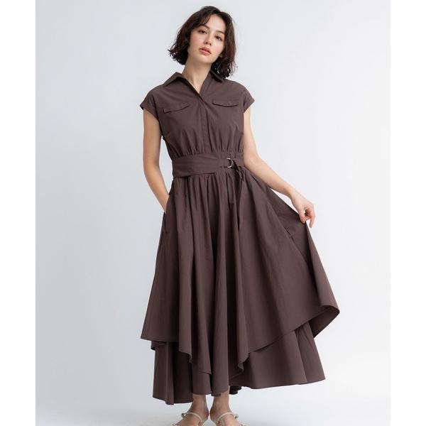ZOZO問い合わせ番号:106686683ショップ:NOELA，ノエラブランド:NOELA，ノエラ商品名:サファリシャツワンピースカテゴリ:ワンピース/ドレス>ワンピースブランド品番:5633051素材:ピンク 表地　綿100% 裏地...