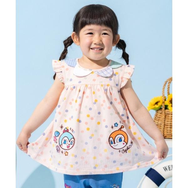 ZOZO問い合わせ番号:106686900ショップ:BANDAI APPAREL SHOP，バンダイアパレルショップブランド:ANPANMAN KIDS COLLECTION，アンパンマンキッズコレクション商品名:ドット柄アップリケチュニッ...
