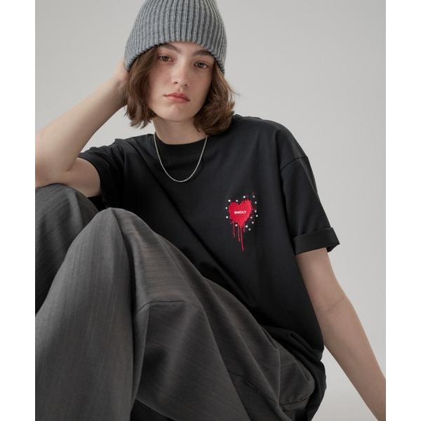 ZOZO問い合わせ番号:106723231ショップ:MUHET，ミュエータブランド:ONCILY，オンシェリー商品名:FUNCTION HEART LOGO T-SHIRT / ファンクションハートロゴTシャツカテゴリ:トップス>Tシ...