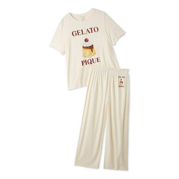 ZOZO問い合わせ番号:106723367ショップ:gelato pique，ジェラート　ピケブランド:gelato pique，ジェラートピケ商品名:【ONLINE限定】【接触冷感】プリンワンポイントTシャツ＆ロングパンツセットカテゴリ:...