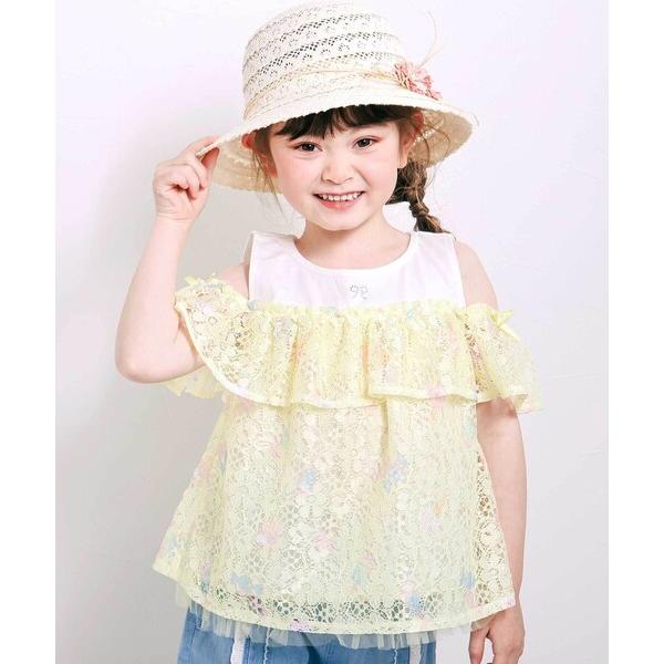 ZOZO問い合わせ番号:106723615ショップ:BEBE ONLINE STORE，ベベ オンラインストアブランド:SLAP SLIP，スラップスリップ商品名:【お揃い】花柄レースアイス総柄肩明きチュニック(90~130cm)カテゴリ:...