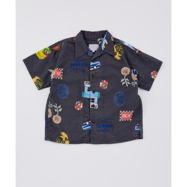 ZOZO問い合わせ番号:106724386ショップ:OCEAN&amp;GROUND，オーシャンアンドグラウンドブランド:Ocean&amp;Ground，オーシャン&amp;グラウンド商品名:ペイントアート開襟シャツカテゴリ:トップス&g...