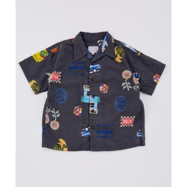 ZOZO問い合わせ番号:106724387ショップ:OCEAN&amp;GROUND，オーシャンアンドグラウンドブランド:Ocean&amp;Ground，オーシャン&amp;グラウンド商品名:Jr.ペイントアート開襟シャツカテゴリ:トップ...