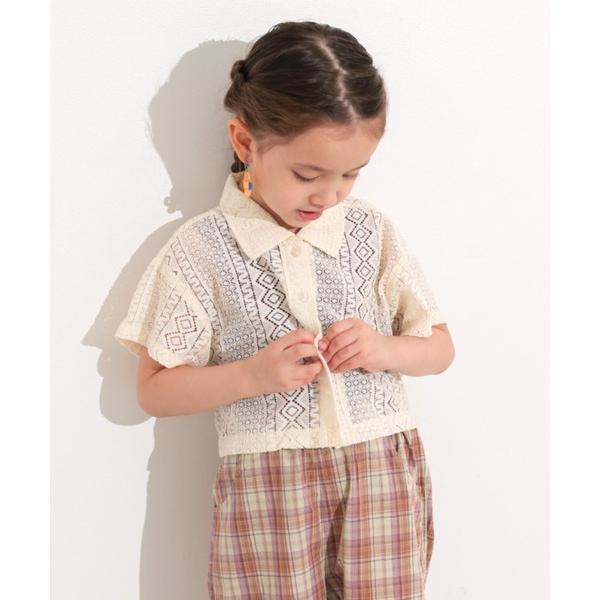 ZOZO問い合わせ番号:106724414ショップ:OCEAN&amp;GROUND，オーシャンアンドグラウンドブランド:Ocean&amp;Ground，オーシャン&amp;グラウンド商品名:レースクロップドシャツカテゴリ:トップス&gt...