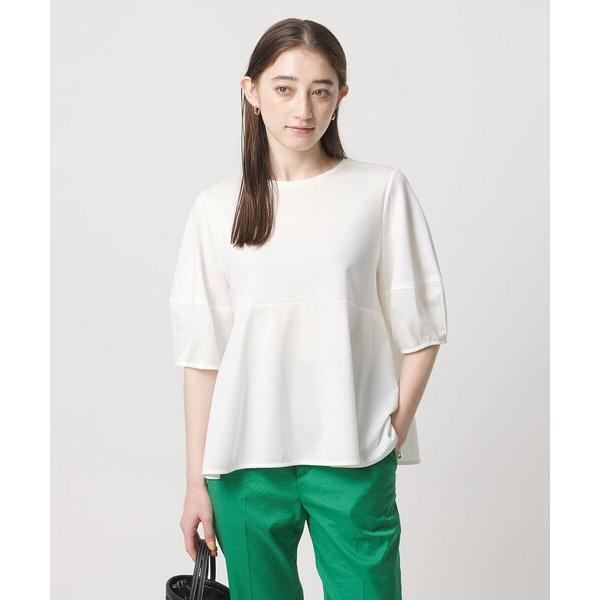 ZOZO問い合わせ番号:106795499ショップ:UNITED ARROWS，ユナイテッドアローズブランド:UNITED ARROWS，ユナイテッドアローズ商品名:ポンチ ペプラム ショートスリーブ カットソーカテゴリ:トップス>T...