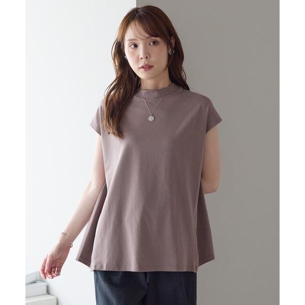 ZOZO問い合わせ番号:106796274ショップ:PREFERIR，プレフェリールブランド:PREFERIR，プレフェリール商品名:体型カバー 裾フレア フレンチスリーブTシャツ｜きれい見えカットソーカテゴリ:トップス>Tシャツ/カ...