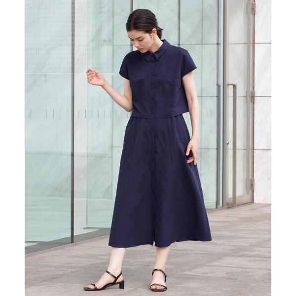 ZOZO問い合わせ番号:106796524ショップ:THE SHOP TK，ザ ショップ ティーケーブランド:THE SHOP TK ，ザ ショップ ティーケー 商品名:サッカードッキング風ワンピースカテゴリ:ワンピース/ドレス>ワン...