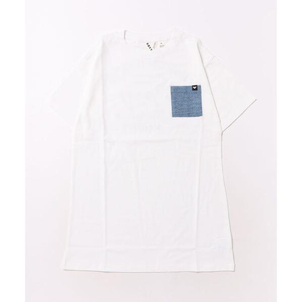 ZOZO問い合わせ番号:106796691ショップ:ROXY/QUIKSILVER，ロキシー/クイックシルバーブランド:ROXY，ロキシー商品名:ROXY キッズ MINI ROXY WITH HEART デニムポケットTシャツワンピース ...