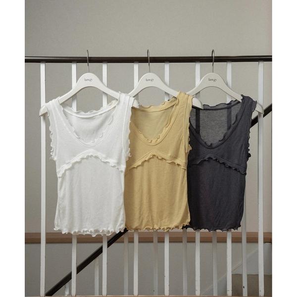 ZOZO問い合わせ番号:106797616ショップ:eim，エイムブランド:lawgy，ラウジー，eim，エイム商品名:mellow trim bustier seam tank top / メロウトリムビスチェシームタンクトップカテゴリ:...