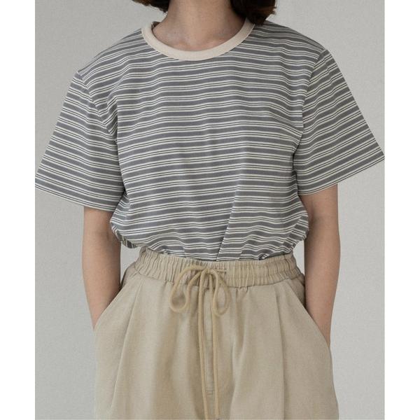 ZOZO問い合わせ番号:106797788ショップ:eim，エイムブランド:lawgy，ラウジー，eim，エイム商品名:bi color neck multi border t / バイカラーネックマルチボーダーtカテゴリ:トップス>...