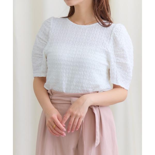 ZOZO問い合わせ番号:106798426ショップ:COHINA STORE，コヒナストアブランド:COHINA，コヒナ商品名:パフスリーブカットソー 【低身長・小柄女性】カテゴリ:トップス>Tシャツ/カットソーブランド品番:CID0...
