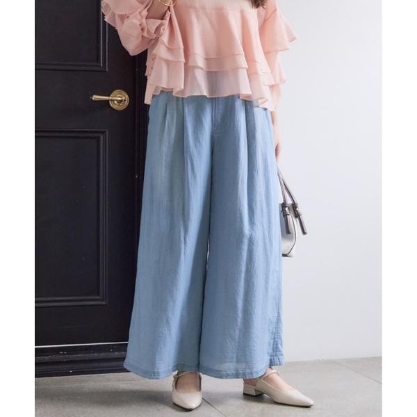 ZOZO問い合わせ番号:106798430ショップ:COHINA STORE，コヒナストアブランド:COHINA，コヒナ商品名:シアーデニムワイドパンツ 【低身長・小柄女性】カテゴリ:パンツ>デニムパンツブランド品番:CID0017素...