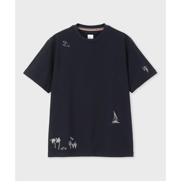 ZOZO問い合わせ番号:106798849ショップ:Paul Smith，ポール・スミスブランド:Paul Smith，ポールスミス商品名:Travel Stories” エンブロイダード Tシャツ / 163521 919Tカテゴリ:トッ...