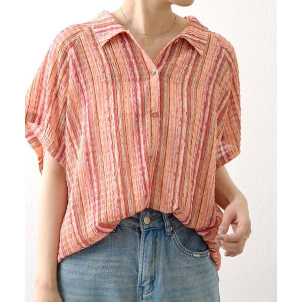 ZOZO問い合わせ番号:106835673ショップ:ear PAPILLONNER，イア パピヨネブランド:ear PAPILLONNER，イアパピヨネ商品名:襟付き半袖プリントシャツ【SUM1 STYLE】カテゴリ:トップス>シャツ...