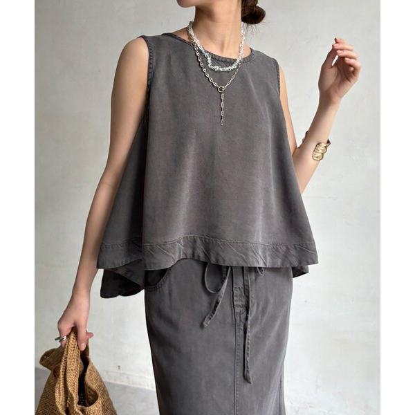 ZOZO問い合わせ番号:106836311ショップ:DouDou，ドゥドゥブランド:DouDou，ドゥドゥ商品名:リヨセルバックフレアタンクブラウスカテゴリ:トップス>タンクトップブランド品番:DDZ1061404A0024素材:再生...