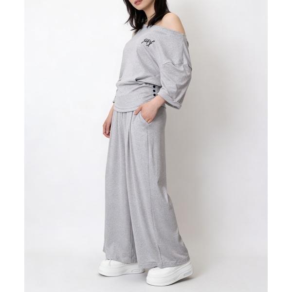 『タイムセール実施中』ZOZO問い合わせ番号:106836738ショップ:Ada.，エイダブランド:Miniministore，ミニミニストア商品名:オフショルダートップスワイドパンツセットカテゴリ:ジャケット/アウター>セットアップ...