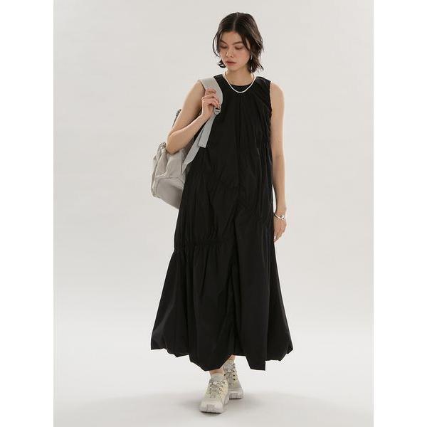 ZOZO問い合わせ番号:106837679ショップ:emmi，エミブランド:emmi，エミ商品名:エアリーギャザーワンピースカテゴリ:ワンピース/ドレス>ワンピースブランド品番:13WFO262078素材:表地: ナイロン85%、スパ...