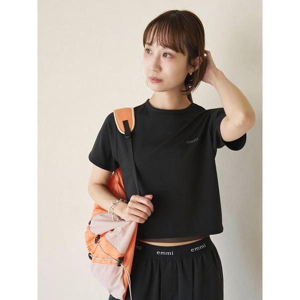 ZOZO問い合わせ番号:106837695ショップ:emmi，エミブランド:emmi，エミ商品名:ソフトタッチクロップドTシャツカテゴリ:トップス>Tシャツ/カットソーブランド品番:13WCT262062素材:[ BLK・PNK] 本...