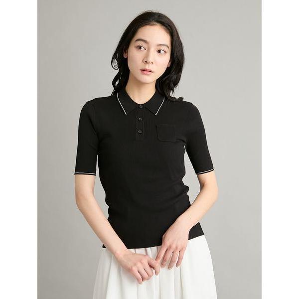 ZOZO問い合わせ番号:106837943ショップ:Mila Owen，ミラ オーウェンブランド:Mila Owen，ミラオーウェン商品名:【ウォッシャブル】シアーリブポロニットカテゴリ:トップス>ポロシャツブランド品番:09WNT2...