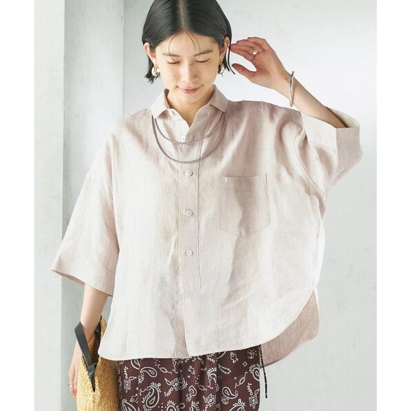 ZOZO問い合わせ番号:106838370ショップ:SHIPS for women，シップス フォー ウィメンブランド:TICCA，ティッカ，SHIPS，シップス商品名:TICCA:〈手洗い可能〉リネン 半袖 シャツカテゴリ:トップス&gt...