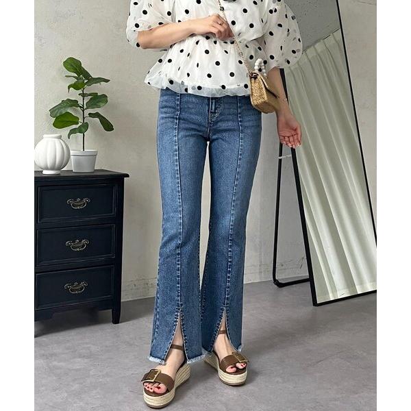 『タイムセール実施中』ZOZO問い合わせ番号:106839130ショップ:prose verse，プロズヴェールブランド:prose verse，プロズヴェール商品名:フロントスリットストレッチデニムパンツカテゴリ:パンツ>デニムパン...