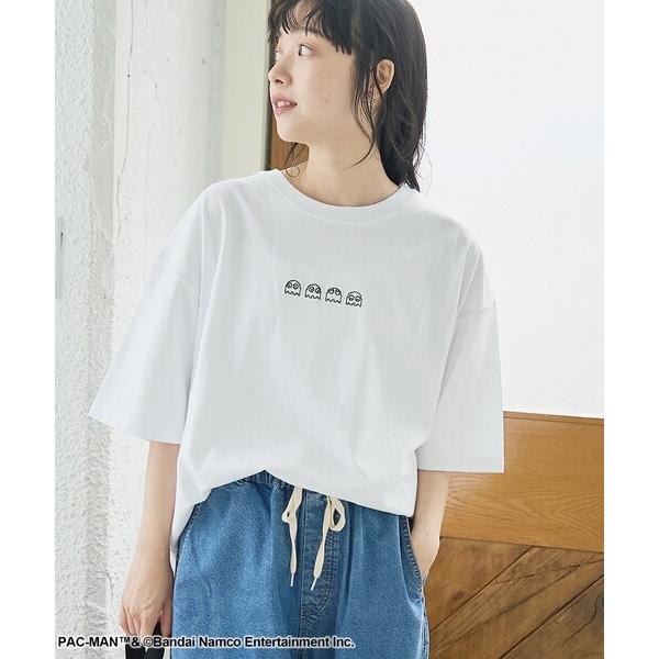 ZOZO問い合わせ番号:106839558ショップ:coen，コーエンブランド:coen，コーエン商品名:【PAC-MAN(パックマン)別注】GHOSTデザイン 天竺刺繍BIGTシャツカテゴリ:トップス>Tシャツ/カットソーブランド品...