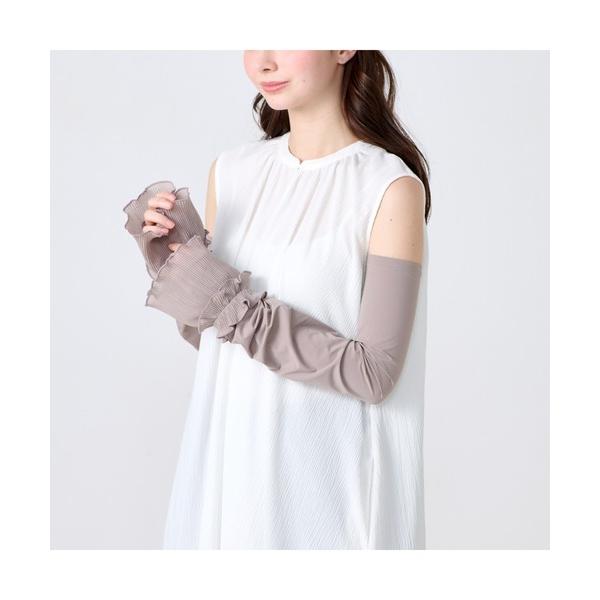 ZOZO問い合わせ番号:106875654ショップ:Francfranc，フランフランブランド:Francfranc，フランフラン商品名:ポーチ付き プリーツカフス UVアームカバー UVカット 日焼け対策 接触冷感カテゴリ:ルームウェア&...