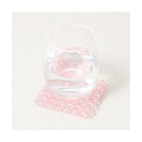 ZOZO問い合わせ番号:106875798ショップ:Francfranc，フランフランブランド:Francfranc，フランフラン商品名:ビーズコースター クリア ピンクカテゴリ:食器/キッチン>ランチョンマット/テーブルウェアブラン...