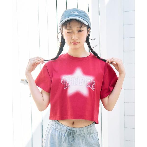 ZOZO問い合わせ番号:106875841ショップ:NARUMIYA ONLINE，ナルミヤ オンラインブランド:LOVETOXIC，ラブトキシック商品名:【LTXC/綿100%/GOODPRICE】スターモチーフスプレー半Tカテゴリ:トッ...