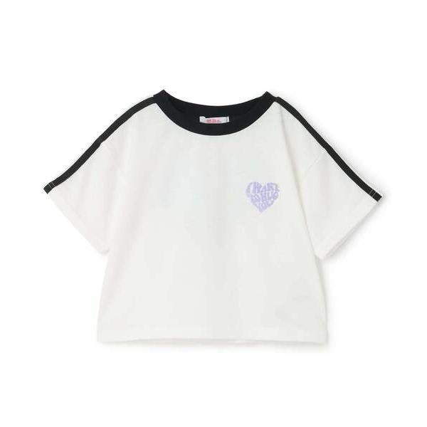 ZOZO問い合わせ番号:106875851ショップ:NARUMIYA ONLINE，ナルミヤ オンラインブランド:PINK-latte，ピンクラテ商品名:【接触冷感】ハート袖ライン半袖Tシャツカテゴリ:トップス>Tシャツ/カットソーブ...