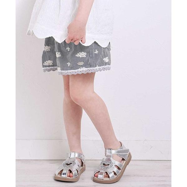 『タイムセール実施中』ZOZO問い合わせ番号:106875962ショップ:BEBE ONLINE STORE，ベベ オンラインストアブランド:SLAP SLIP，スラップスリップ商品名:「お揃い」裾レースストライプ＆チェック柄ショートパンツ...