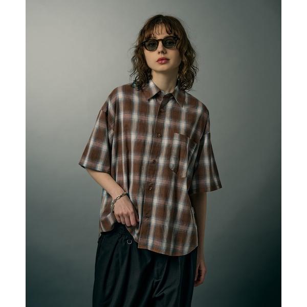 ZOZO問い合わせ番号:106877024ショップ:epnok，エプノックブランド:WETTEMPT，ウィテンプト商品名:OMBRE CHECK S/S SHIRT / オンブレチェックS/Sシャツカテゴリ:トップス>シャツ/ブラウス...