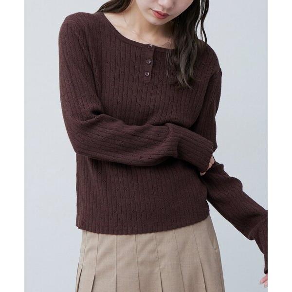 『タイムセール実施中』ZOZO問い合わせ番号:106877331ショップ:DISCOAT，ディスコートブランド:DISCOAT，ディスコート商品名:【umm.】WEB限定アイレットヘンリーネックプルオーバーカテゴリ:トップス>ニット/...