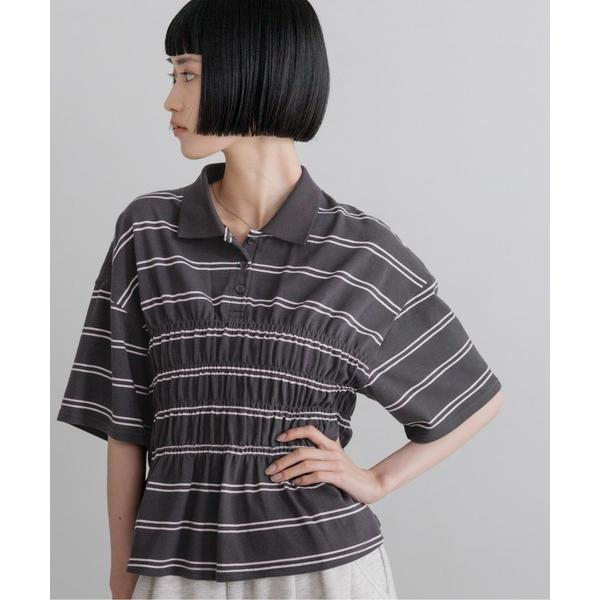ZOZO問い合わせ番号:106877611ショップ:LOWRYS FARM，ローリーズファームブランド:LOWRYS FARM，ローリーズファーム商品名:ギャザーポロＳＳ　794100カテゴリ:トップス>Tシャツ/カットソーブランド品...