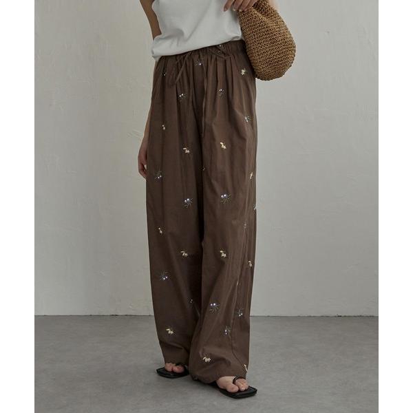 ZOZO問い合わせ番号:106878756ショップ:notch.，ノッチブランド:notch.，ノッチ商品名:花柄刺繍イージーパンツカテゴリ:パンツ>その他パンツブランド品番:73330153素材:表地: コットン100%， 裏地: ...