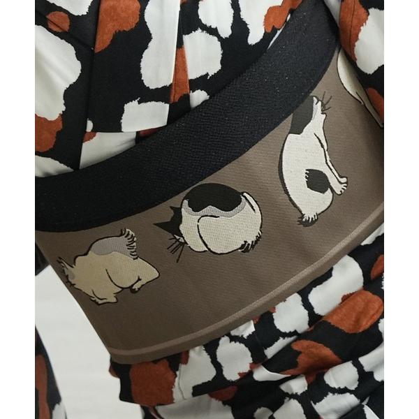 ZOZO問い合わせ番号:106878800ショップ:utatane，ウタタネブランド:utatane，ウタタネ商品名:帯単品 小袋帯 ニコアンティーク 猫之図カテゴリ:水着/着物・浴衣>和装小物ブランド品番:5279616900素材:...