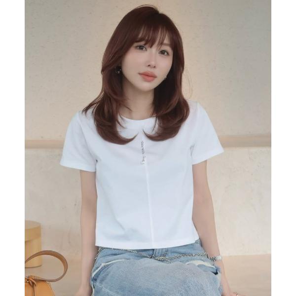 ZOZO問い合わせ番号:106878945ショップ:JOSE MOON，ジョゼムーンブランド:JOSE MOON，ジョゼムーン商品名:JOSEMOON MINIMUM LOGO TSHIRT/ジョゼムーンミニマムロゴTシャツカテゴリ:トップ...