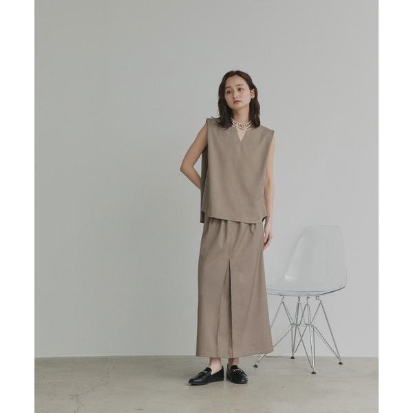 『タイムセール実施中』ZOZO問い合わせ番号:106879253ショップ:improves，インプローブスブランド:ad thie，アドティエ商品名:キーネックベスト ナロースカート セットアップカテゴリ:ジャケット/アウター>セット...