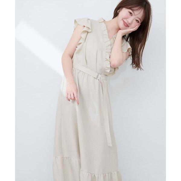 ZOZO問い合わせ番号:106879775ショップ:natural couture，ナチュラルクチュールブランド:natural couture，ナチュラルクチュール商品名:フリルカシュクールワンピースカテゴリ:ワンピース/ドレス>ワ...