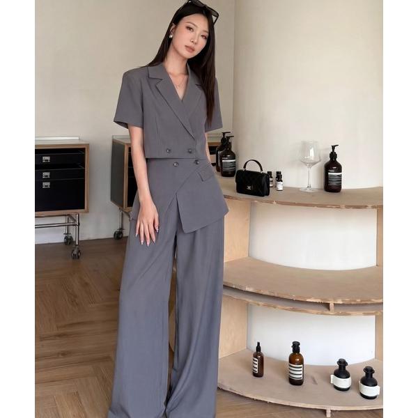 『タイムセール実施中』ZOZO問い合わせ番号:106880194ショップ:DRESS+，ドレス プラスブランド:DRESS PLUS，ドレスプラス，DRESS STAR，ドレス スター商品名:セットアップ スーツ ジャケット ワイドパンツカ...