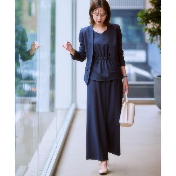 参考価格：24，750円発売時期：2023年01月コンディション：A（使用感なし）数回使用した程度で使用感が感じられないアイテム参考商品名：【洗える】ドビー素材セットアップセミワイドパンツスーツ3点セット（ノーカラージャケット＋２ＷＡＹブラ...