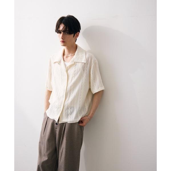 ZOZO問い合わせ番号:106916197ショップ:Avenue，アヴェニューブランド:Shoowtime，ショウタイム商品名:Jacquard copped shirt / ジャガードクロップドシャツカテゴリ:トップス>シャツ/ブラ...