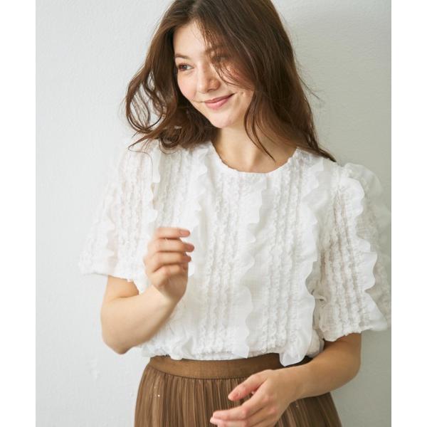 『タイムセール実施中』ZOZO問い合わせ番号:106916262ショップ:Avenue，アヴェニューブランド:Lunea，ルネア商品名:フリルデザインブラウス / frill design volume blouseカテゴリ:トップス&gt...