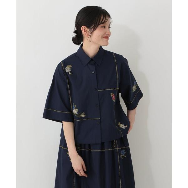 ZOZO問い合わせ番号:106916335ショップ:Afternoon Tea LIVING，アフタヌーンティー・リビングブランド:Afternoon Tea，アフタヌーンティー商品名:刺繍ラインブラウス/MAISON SAJOUカテゴリ:...