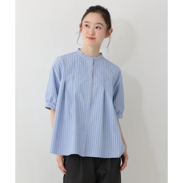 ZOZO問い合わせ番号:106916339ショップ:Afternoon Tea LIVING，アフタヌーンティー・リビングブランド:Afternoon Tea，アフタヌーンティー商品名:ストライプラクロンタックフレアブラウスカテゴリ:トップ...