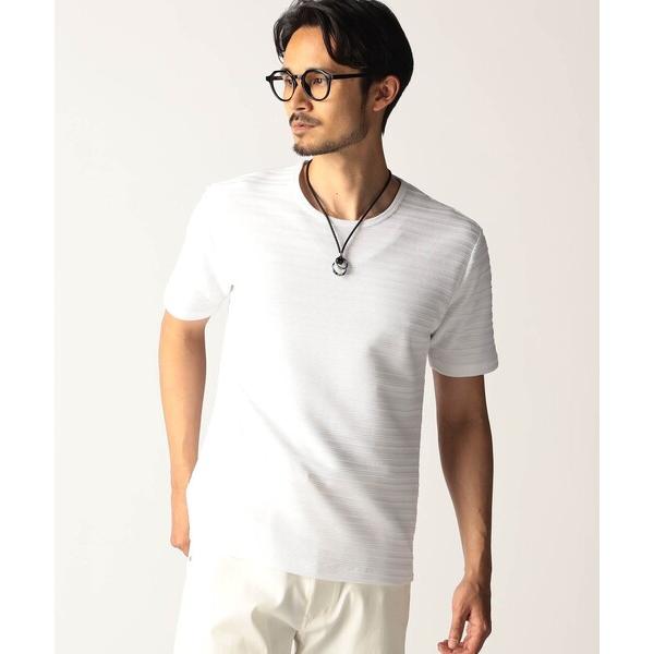 ZOZO問い合わせ番号:106916510ショップ:NICOLE，ニコルブランド:NICOLE CLUB FOR MEN，ニコルクラブフォーメン商品名:タックボーダークルーネック半袖プルオーバーカテゴリ:トップス>Tシャツ/カットソー...
